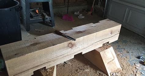 Cedar Beam Bench Progress Album On Imgur