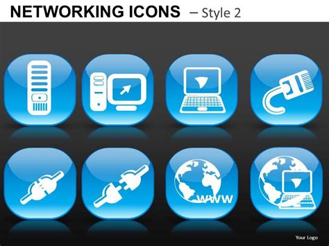 Networking Icons Style 2 Powerpoint Presentation Slides Db Templates Powerpoint Presentation