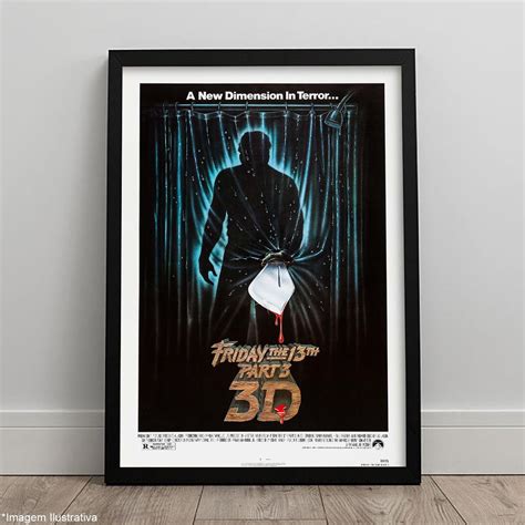 Quadro Sexta Feira 13 Parte 3 Filme 1982 A3 06 Elo7