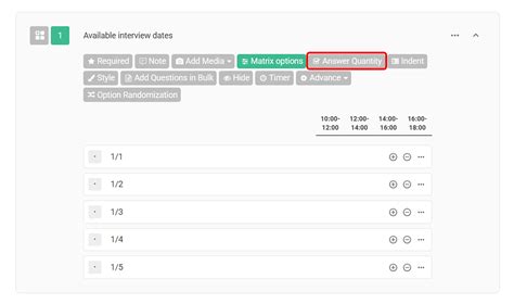 Checkbox Matrix｜surveycake Help Center