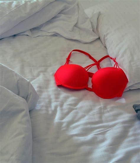 Red Bra On White Sheets In Bed Mini Skirts By Oanaunciuleanu Redbubble