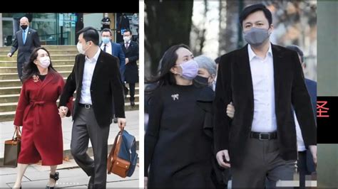 孟晚舟看向丈夫刘晓棕的眼神充满爱意 Youtube