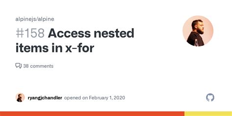 access nested items in x for · issue 158 · alpinejs alpine · github