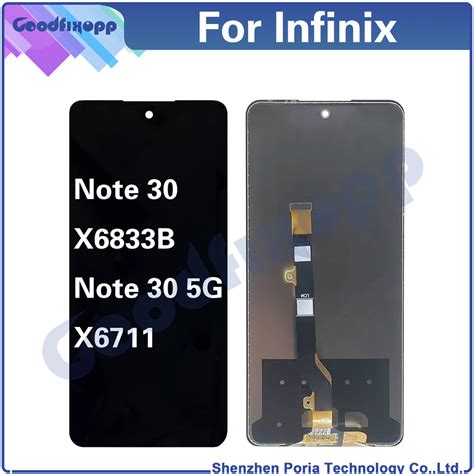 For 3 E39 Infinix Note 30 5g X6711 X6833 X6833b Lcd Display Touch Screen Digitizer Assembly