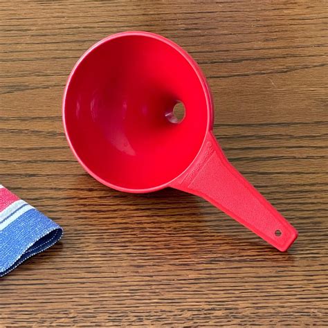Vintage Tupperware Red Funnel Kitchen Gadgets Etsy