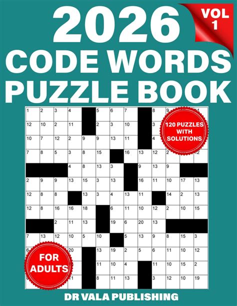 Codewords Puzzle Book For Adults 2026 Large Print 120 Puzzles With