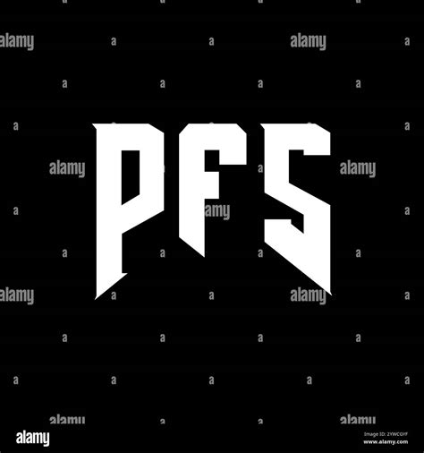 Pfs Letter Logo Design For Technology Company Pfs Logo Design Black