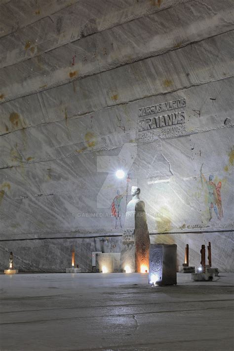 Inside Salt Mine In Europe Slanic Prahova Romania By Gabimedia On
