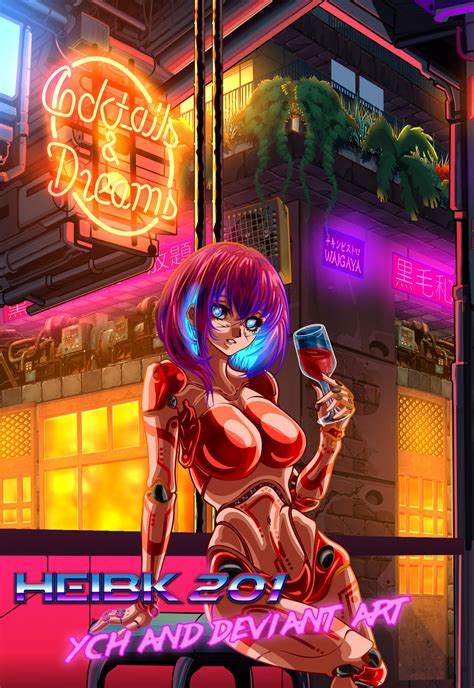 Automaton At A Cyberpunk Bar By Heibk201 On Deviantart