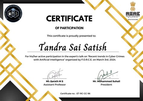 Tandra Sai Satish On Linkedin Artificialintelligence Cybercrime