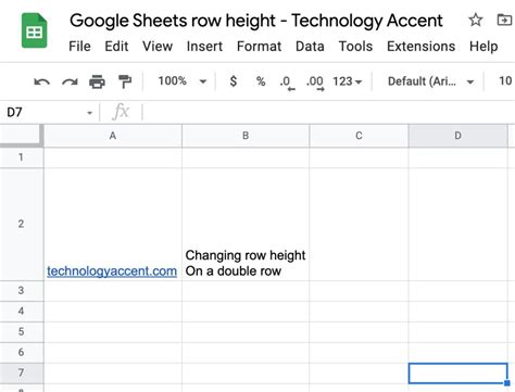 How To Change A Google Sheets Row Height Complete Guide Technology Accent