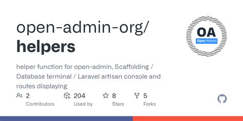 Github Open Admin Org Helpers Helper Function For Open Admin Scaffolding Database Terminal