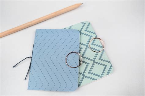 Last Pocket Notebooks 2 4x3in Stitched Spine Blue Aqua Pocket Journals