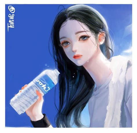 Ken에 있는 Kenne님의 핀 애니메이션 소녀 얼굴 그림 캐릭터 초상화