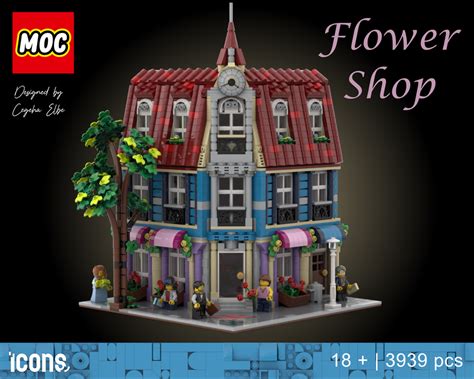 Lego Moc Florist Corner By Cegeha Elbe Rebrickable Build With Lego