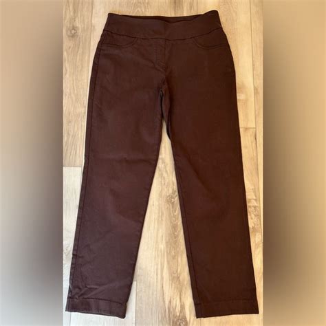 Ruby Rd Pants And Jumpsuits Ruby Rd Brown Pull On Pants Poshmark