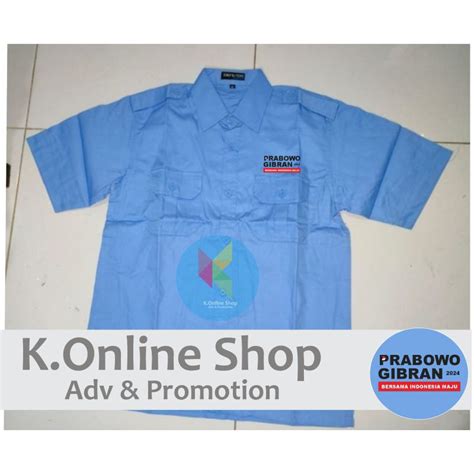Jual Kemeja Prabowo Gibran Seragam Prabowo Gibran Baju Prabowo Gibran