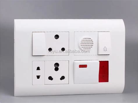 Switch And Socket Wall Indian Series Wall Light Switch Module Type Skd Pc Material Electrical
