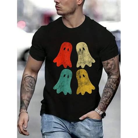 100 Cotton Graphic Tees Vintage Ghost Halloween Costume T Idea T