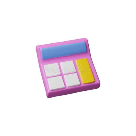 Calculator 3d Vector Icon Math School Education Device For