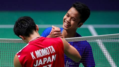 Anthony Ginting Dan Kento Momota Akhirnya Berhadapan Di Indonesia Open