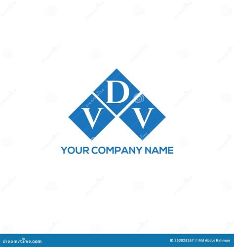 Vdv Letter Logo Design On White Background Vdv Creative Initials