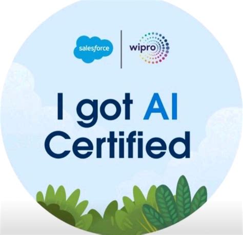 Syamraju Nadella On Linkedin Salesforceaicertification Salesforceai Wiproai Salesforce Wipro…