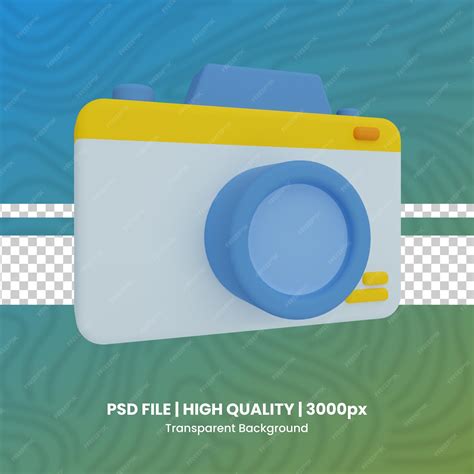 premium psd camera 3d render graphic design 3d render set psd file