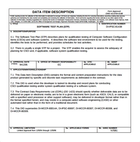 Software Test Plan Template Word