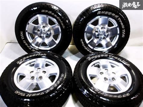 【やや傷や汚れあり】＊売り切り バリ山！ Us トヨタ 純正 タンドラ 18インチ 8j 60 Pcd150 5h アルミホイール タイヤ付
