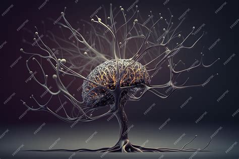 Premium Ai Image Brain Neural Network Neural Network Concept In Activity Digital Illustration Ai