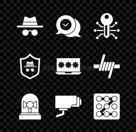 Set Incognito Mode Check Mark In Speech Bubble Smart Key Flasher Siren Security Camera