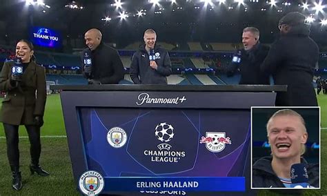Man Citys Erling Haaland Leaves Jamie Carragher And Micah Richards In