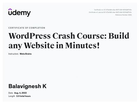 Bala Vignesh K On Linkedin Here I Am Happy To Share My Course Completion On Udemy…