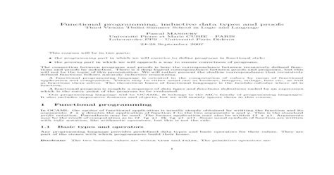 Pdf Functional Programming Inductive Data Types And Eleph