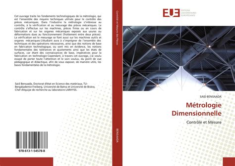 Métrologie Dimensionnelle 978 613 1 54578 8 6131545782 9786131545788