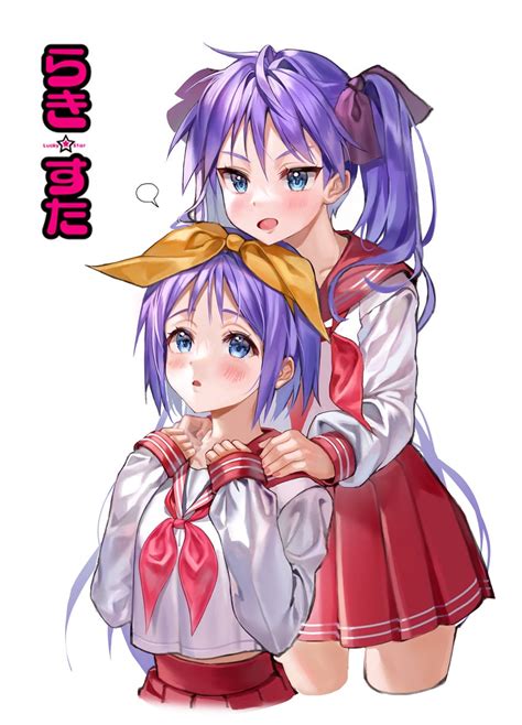 Hiiragi Kagami And Hiiragi Tsukasa Lucky Star Drawn By Aina 156cm
