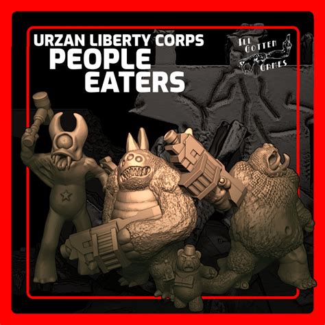 3d Printable Urzan Liberty Corps People Eaters By Ill Gotten Games