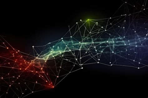 Premium Ai Image Abstract Futuristic Network Lines Background Network Technology Network