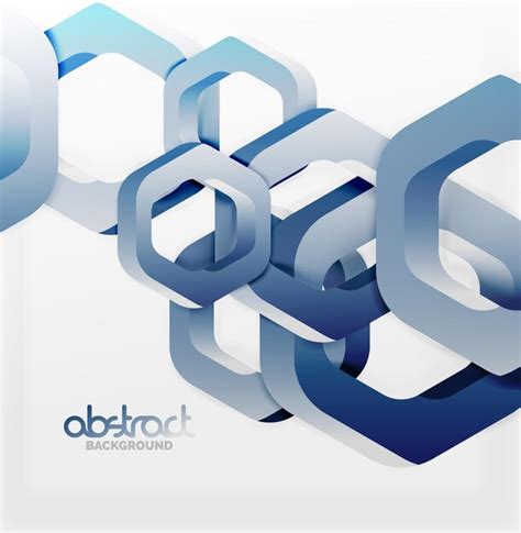 Premium Vector Overlapping Hexagons Design Background