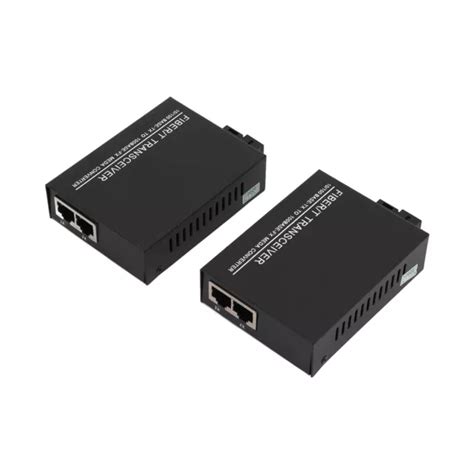 SINGLE MODE SINGLE Fiber Transceiver Ethernet Media Converter Km V V PicClick UK