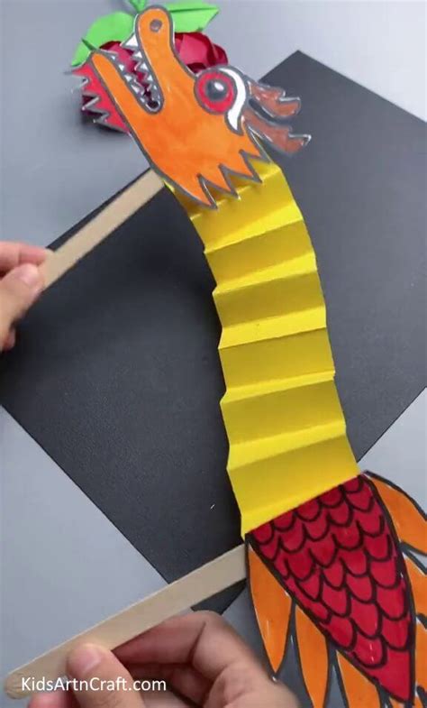 Easy Chinese Paper Dragon Craft Tutorial Dragon Crafts Paper Dragon
