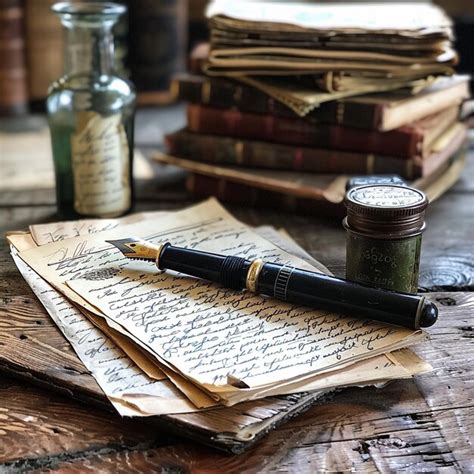 A Female Writing A Text In A Notebook Premium Ai Generated Image