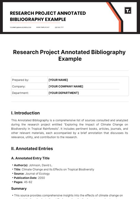 Free Babe Project Bibliography Template To Edit Online