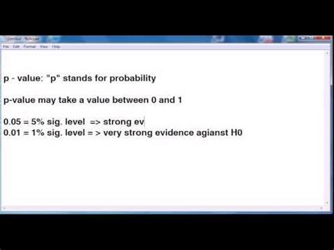 SPSS For Newbies The P Value Made Simple Video Lecture SPSS For Beginners Data And Analytics