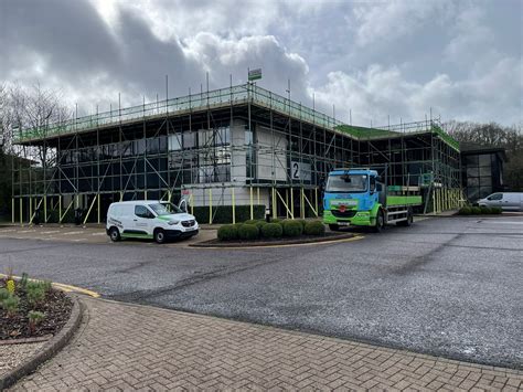 Kong Scaffolding Access Today To Repair These Solar Panels And For