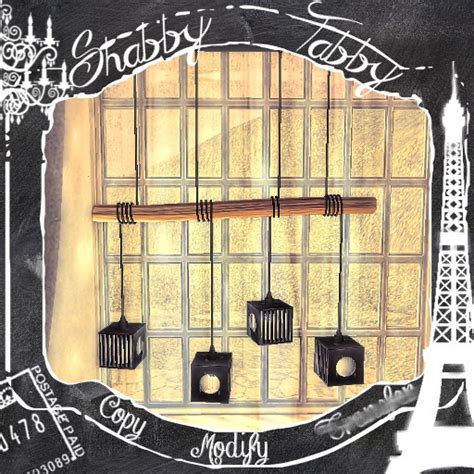 Second Life Marketplace Shabby Scandi Lamp