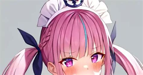 Vtuber 湊あくあ 照れ顔 鴉のイラスト Pixiv