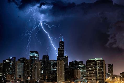 Stunning Pictures Reveal Moment Ferocious Thunder And Lightning Storm