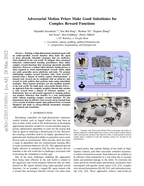 Adversarial Motion Priors Make Good Substitutes For Complex Reward